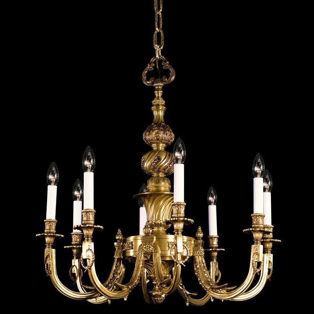 Classical 8 Light Classical Brass Chandelier – OasisLamp